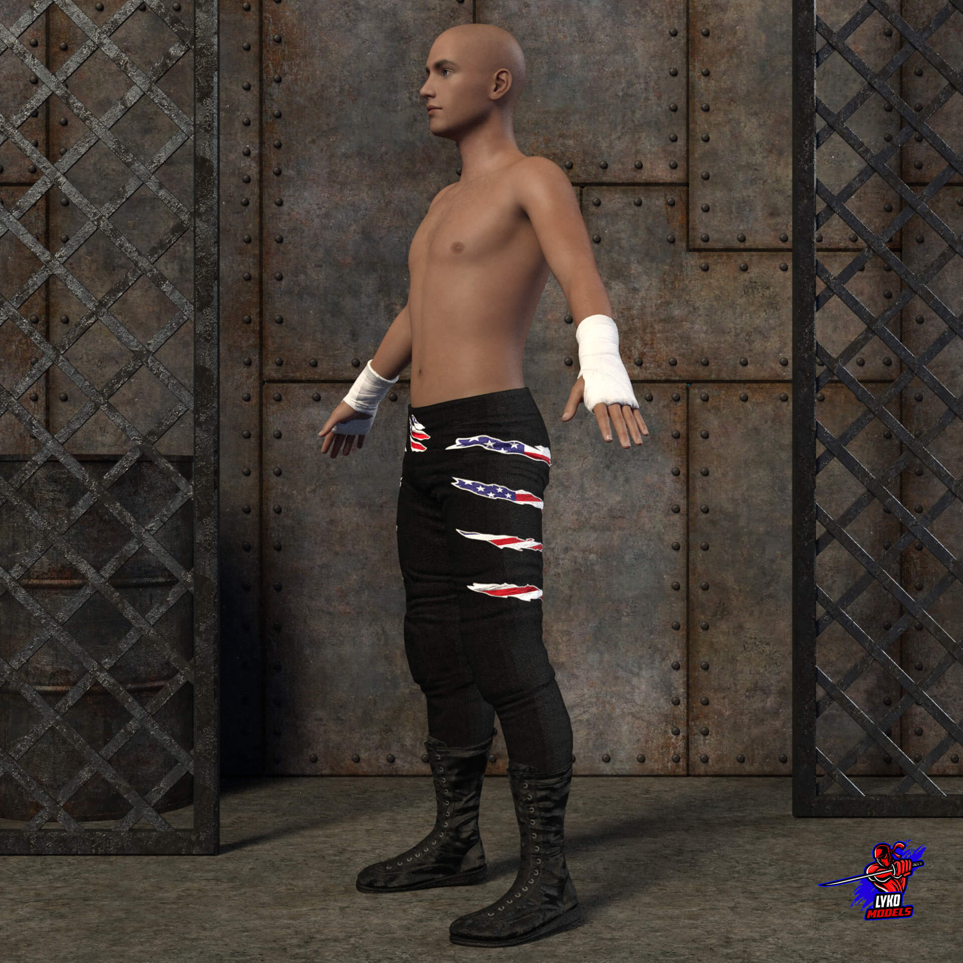 Pro Wrestler 2 Outfit for G8M - Daz Content by LykoModels
