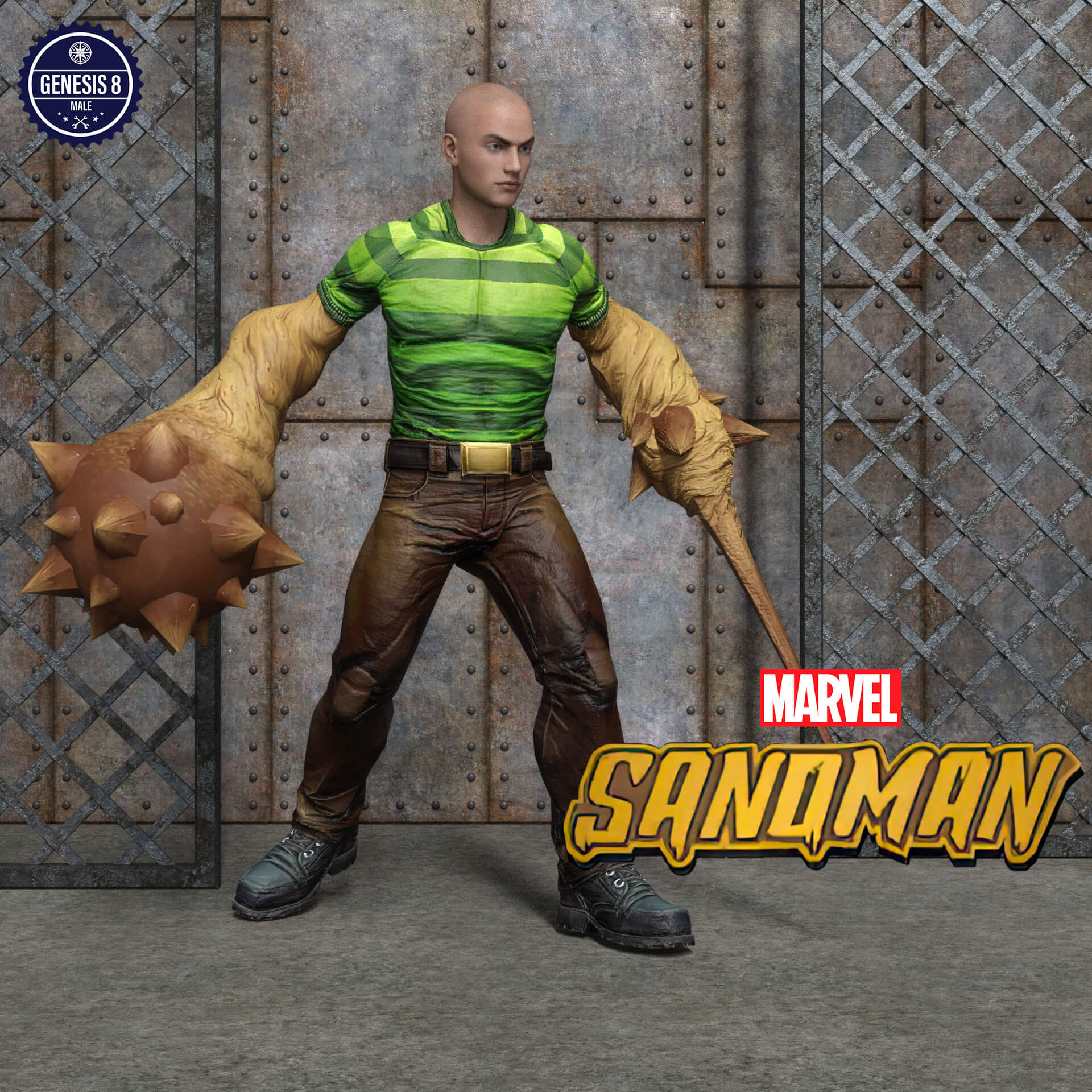 Sandman Comic Outfit for G8M - Daz Content by LykoModels