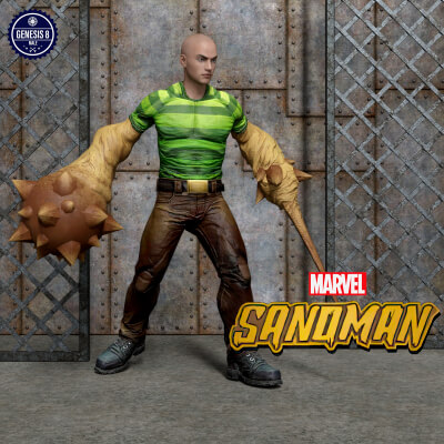 Sandman Comic Outfit for G8M - Daz Content by LykoModels