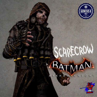 Scarecrow Arkham Knight Outfit for G8M - Daz Content by LykoModels