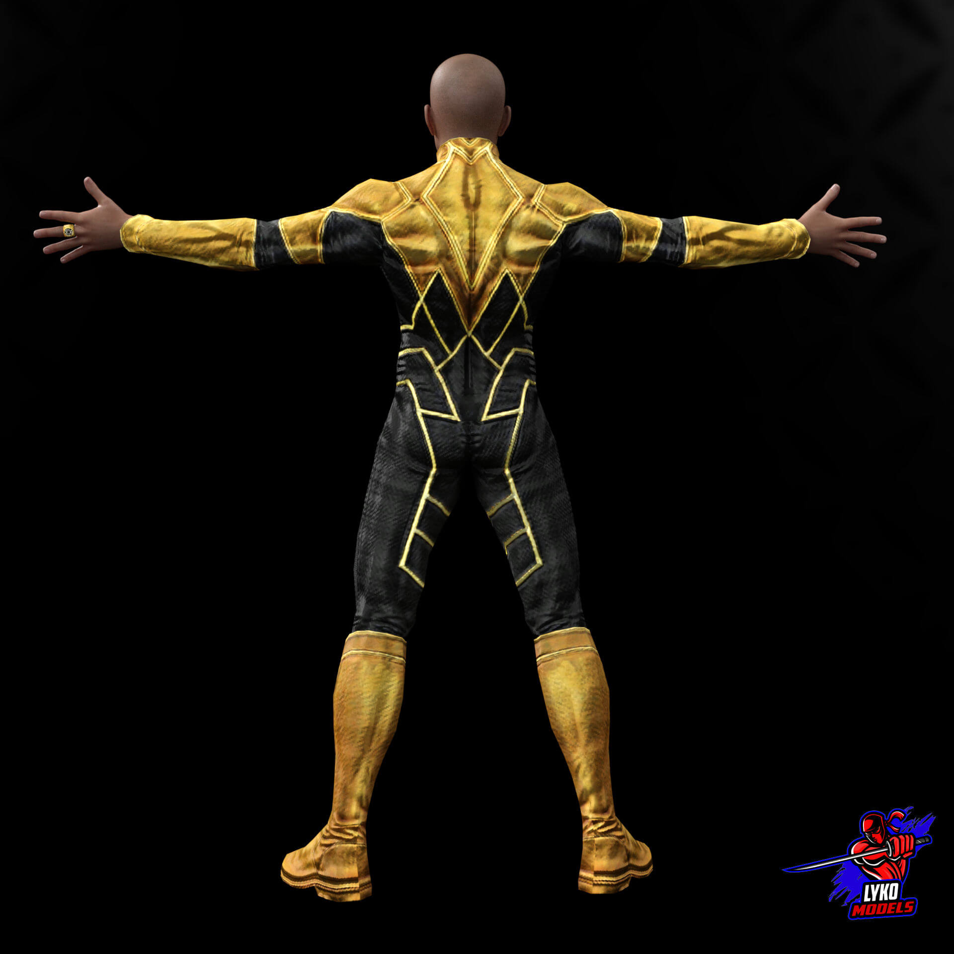Sinestro Comic V1 Outfit for G8M - Daz Content by LykoModels