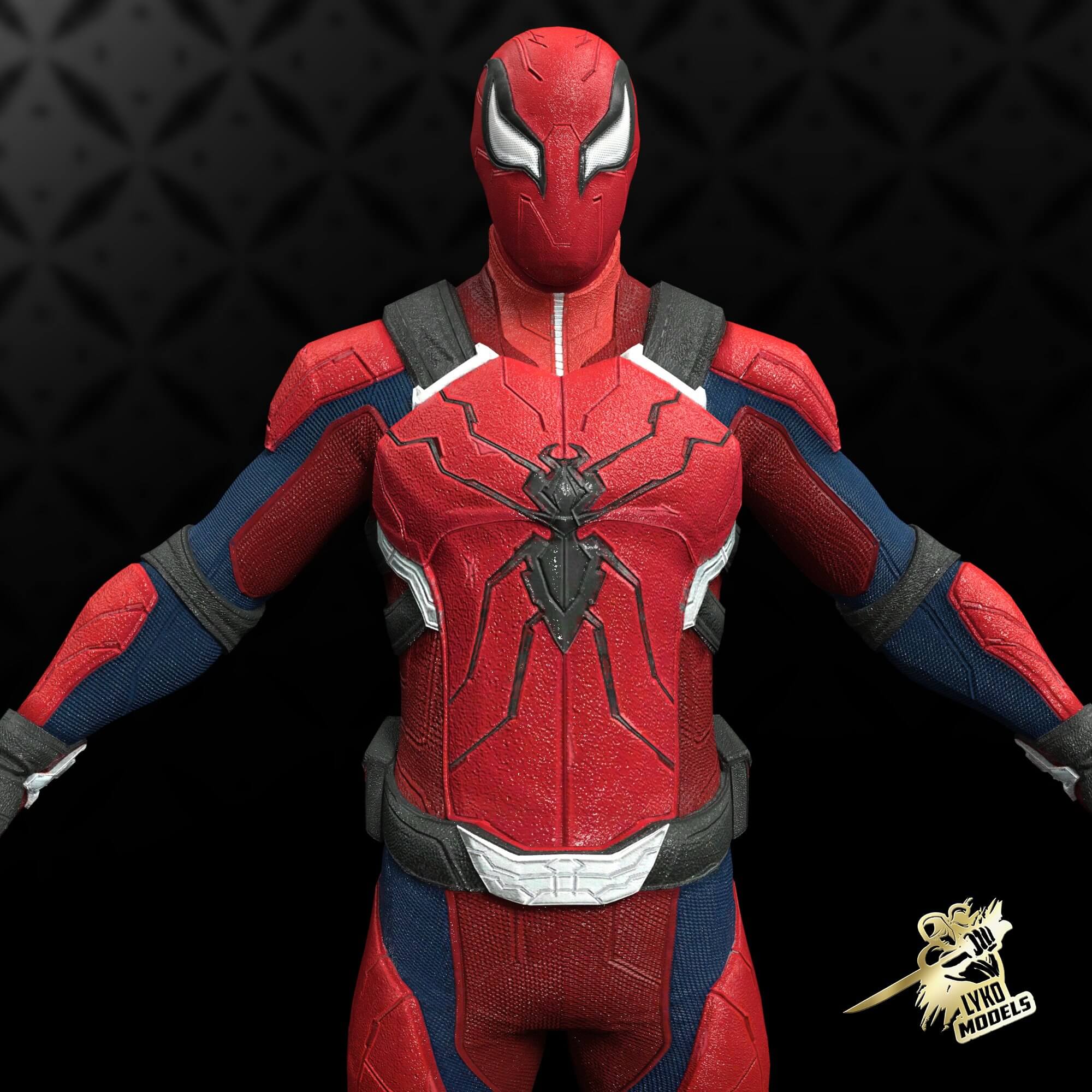 Spider-Man Fortnite Zero Suit For Genesis 8 Male Daz Content by LykoModels