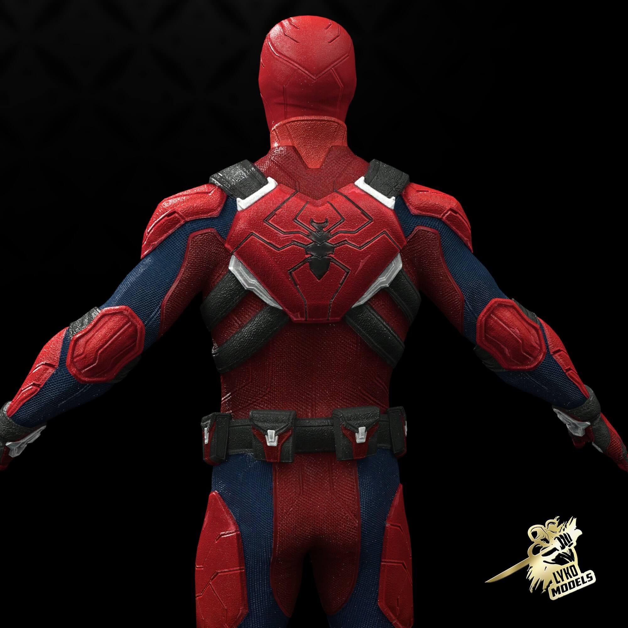 Spider-Man Fortnite Zero Suit For Genesis 8 Male Daz Content by LykoModels