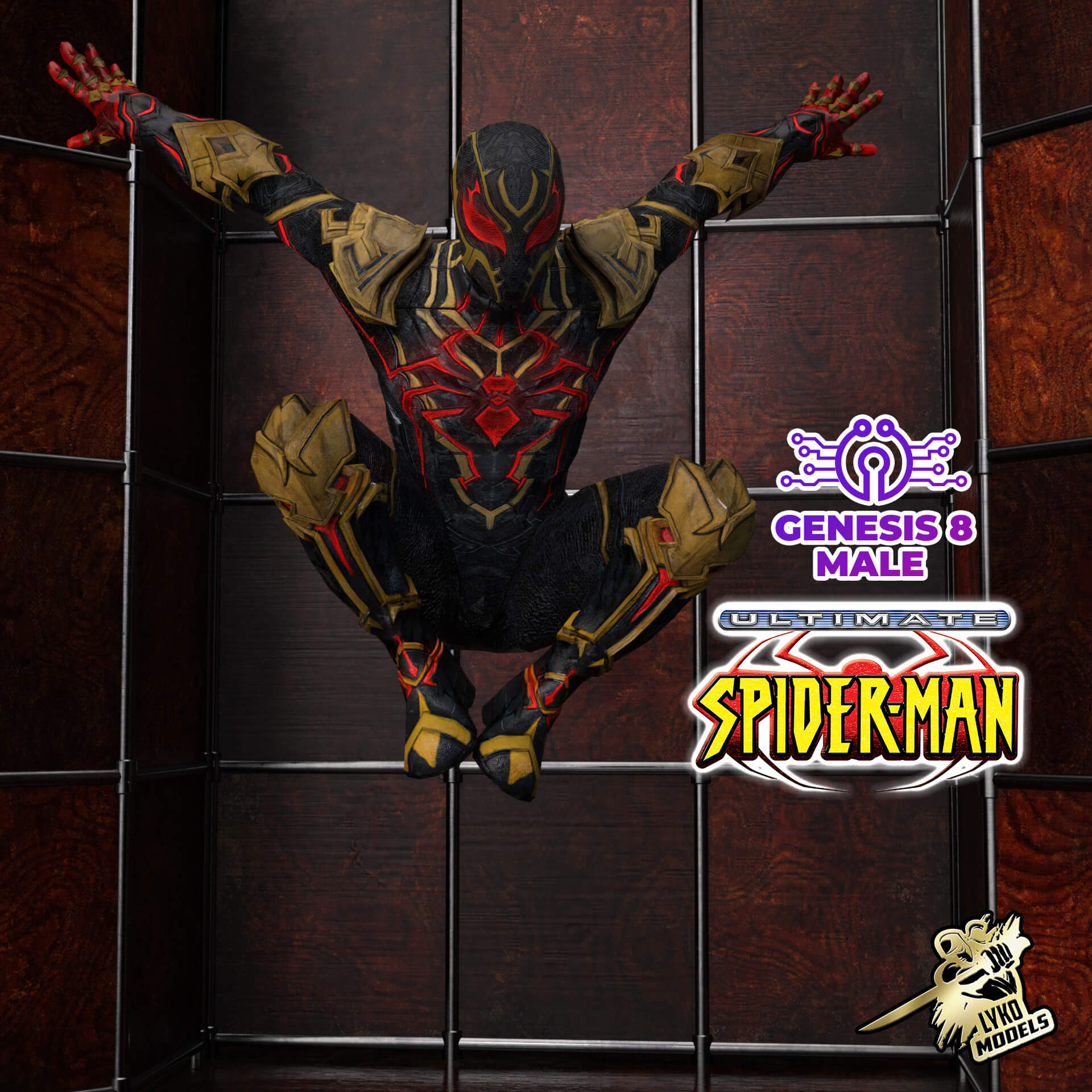 Spider-Man From Hell for G8M Daz Content by LykoModels
