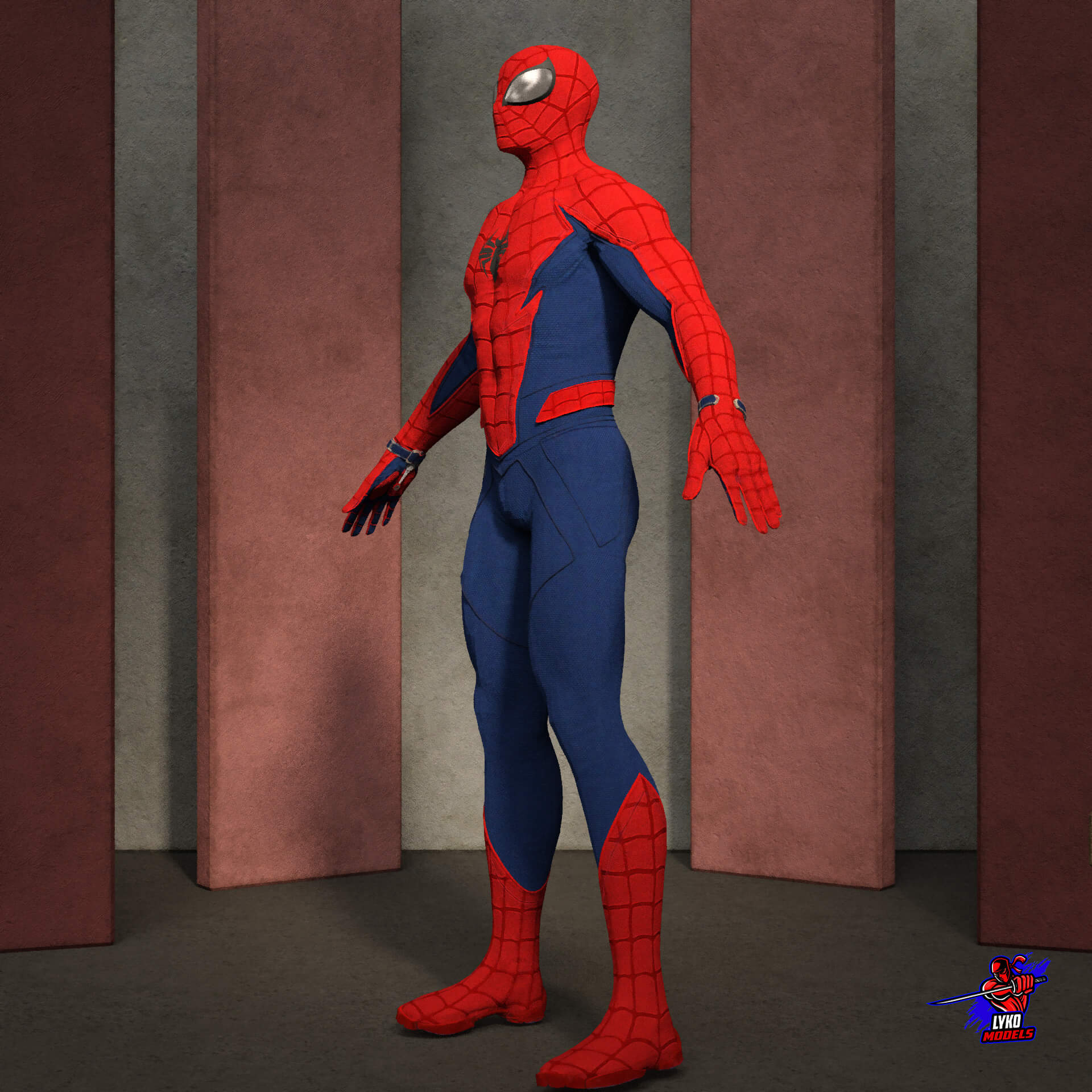 Spider-Man Tactical for G8M Daz Content by LykoModels