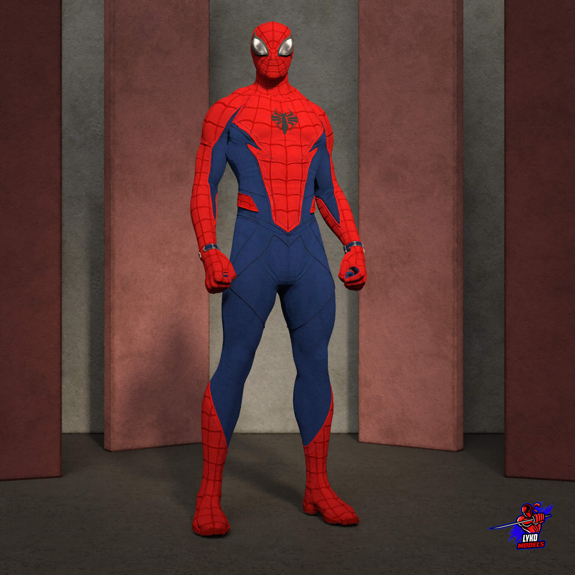 Spider-Man Tactical for G8M Daz Content by LykoModels