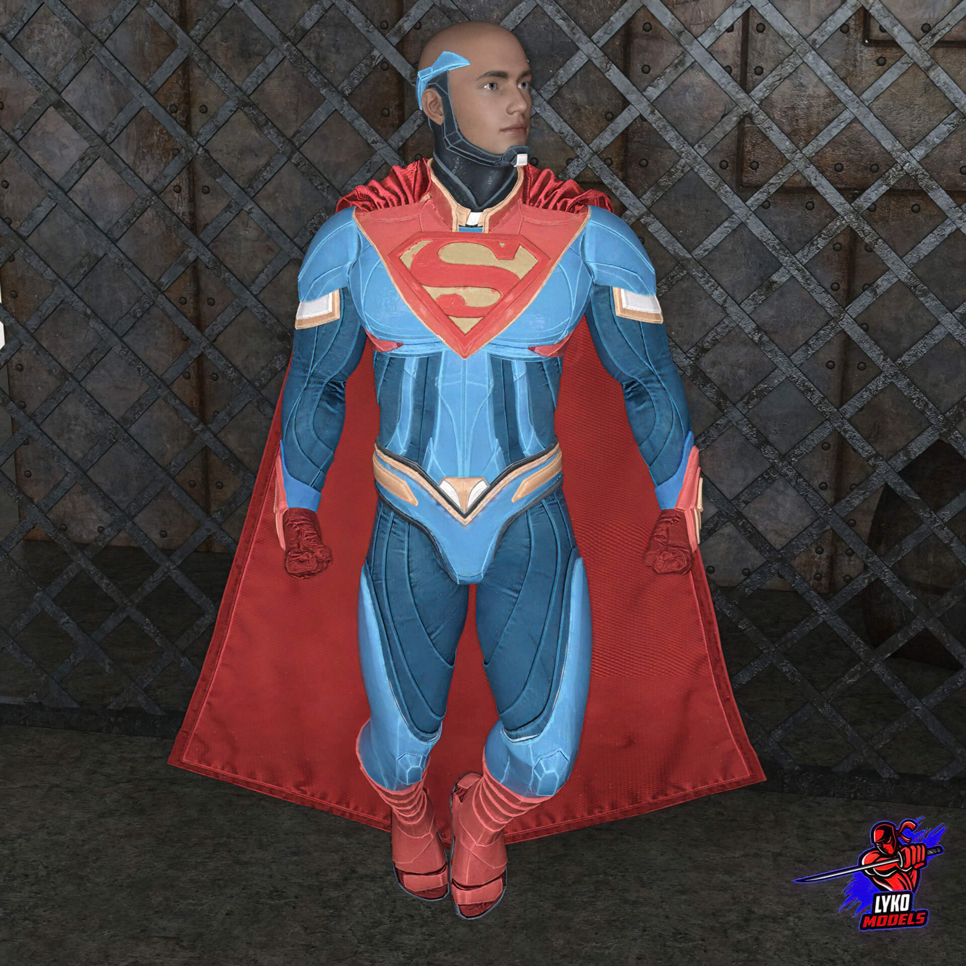 Superman Injustice 2 Outfit for G8M - Daz Content by LykoModels