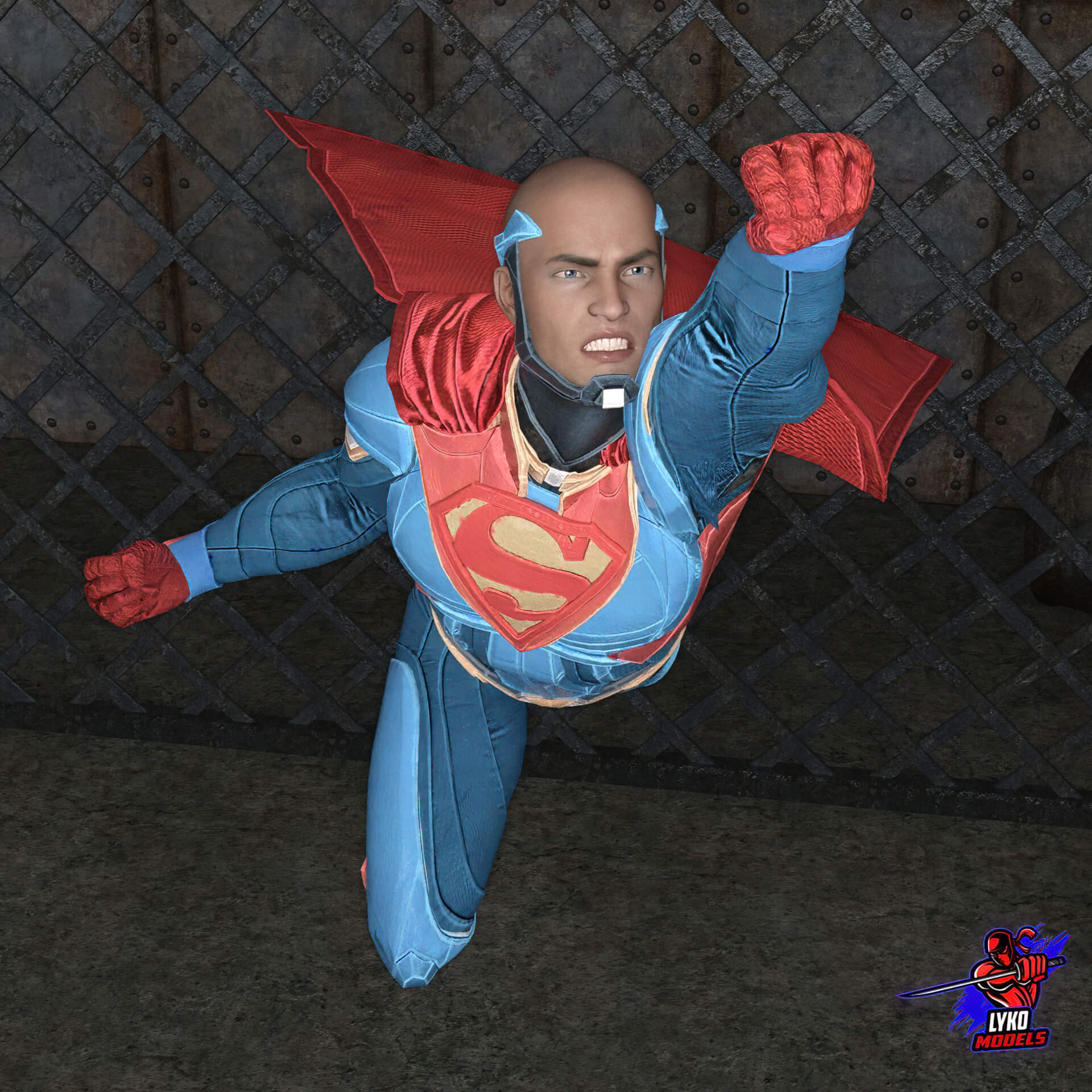 Superman Injustice 2 Outfit for G8M - Daz Content by LykoModels