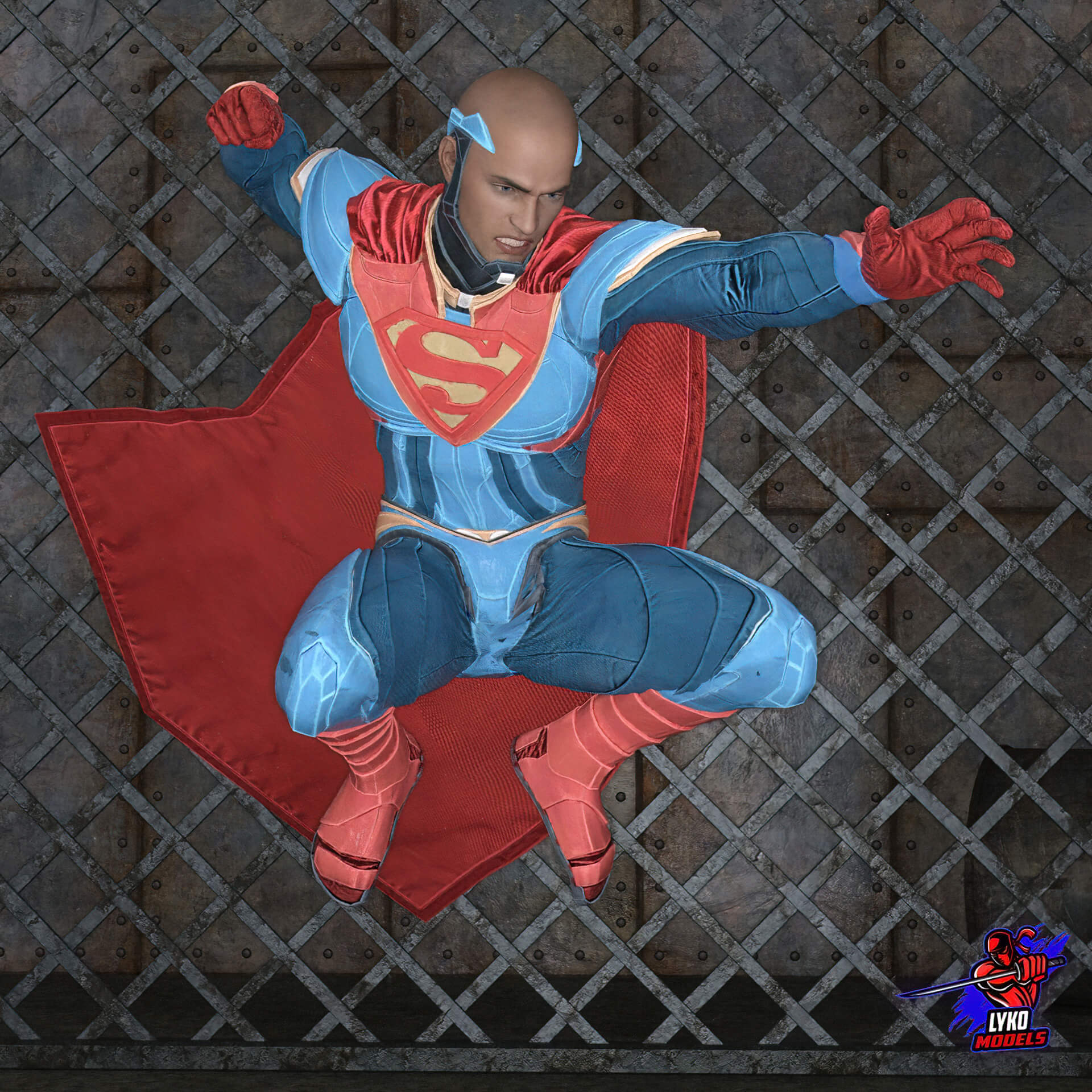 Superman Injustice 2 Outfit for G8M - Daz Content by LykoModels