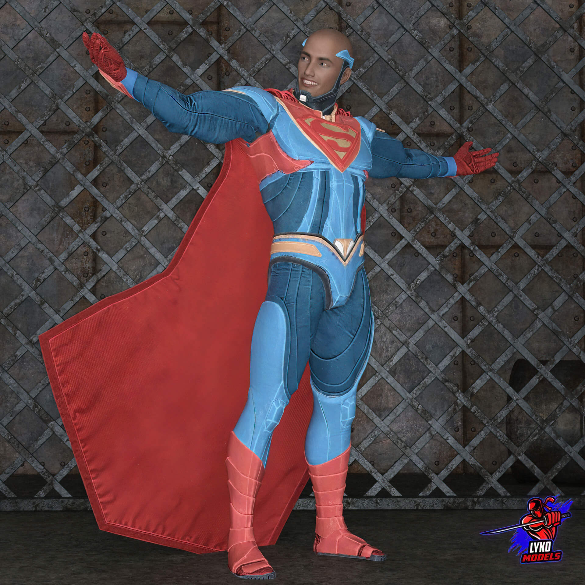 Superman Injustice 2 Outfit for G8M - Daz Content by LykoModels