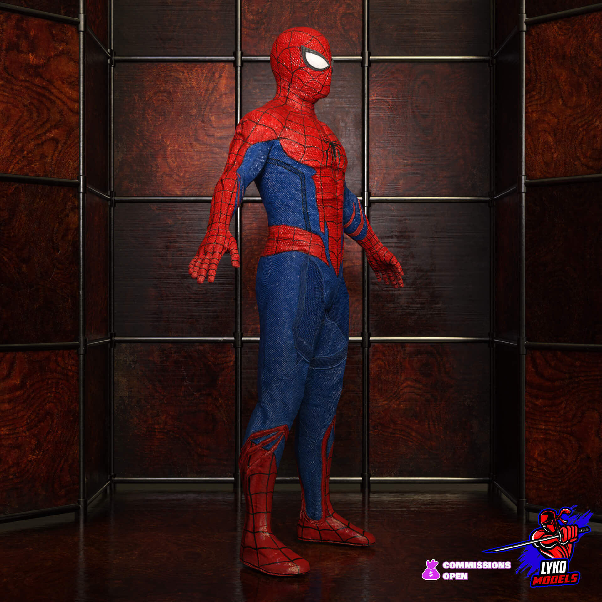 The Spectacular Spider-Man Outfit for G8M Daz Content by LykoModels