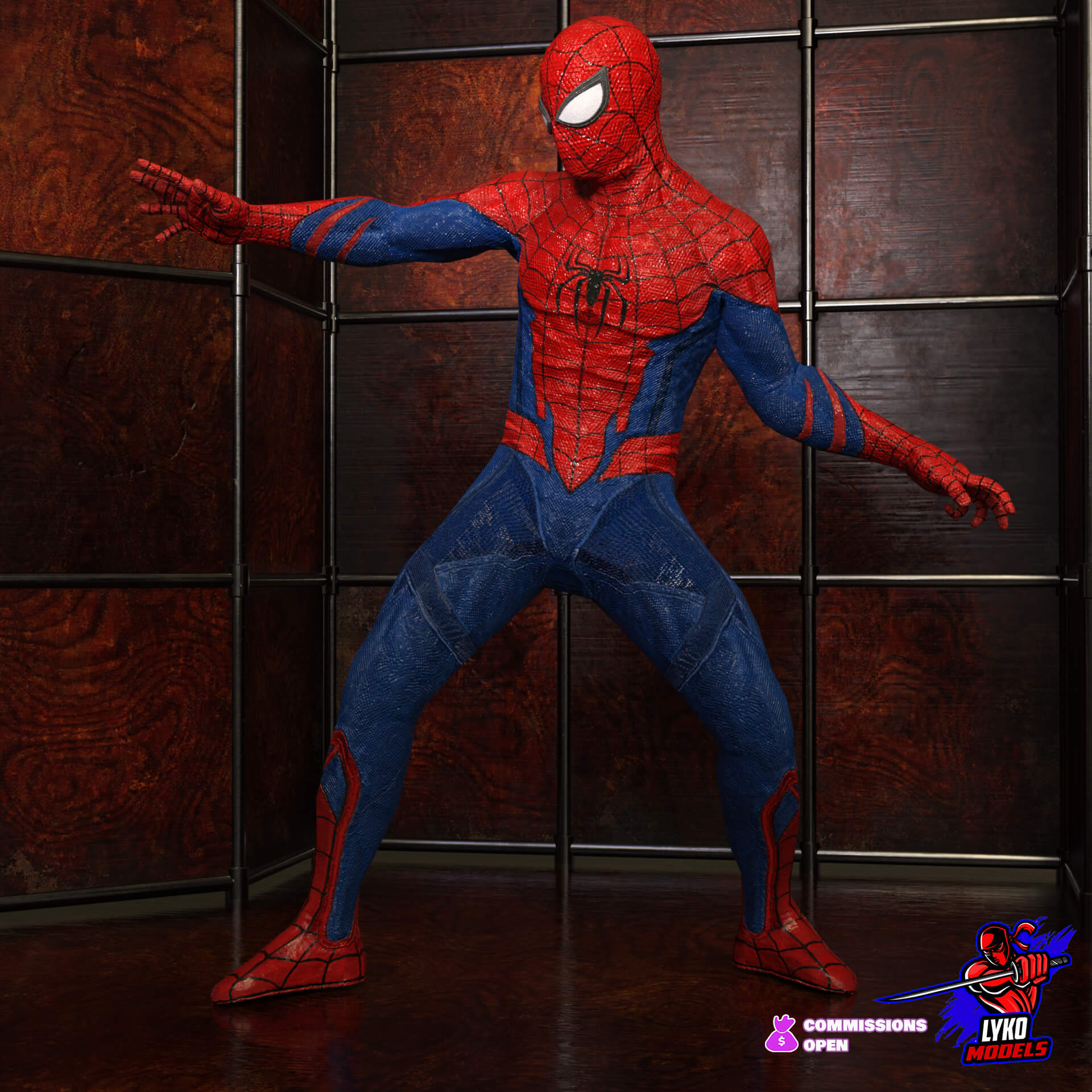 The Spectacular Spider-Man Outfit for G8M Daz Content by LykoModels