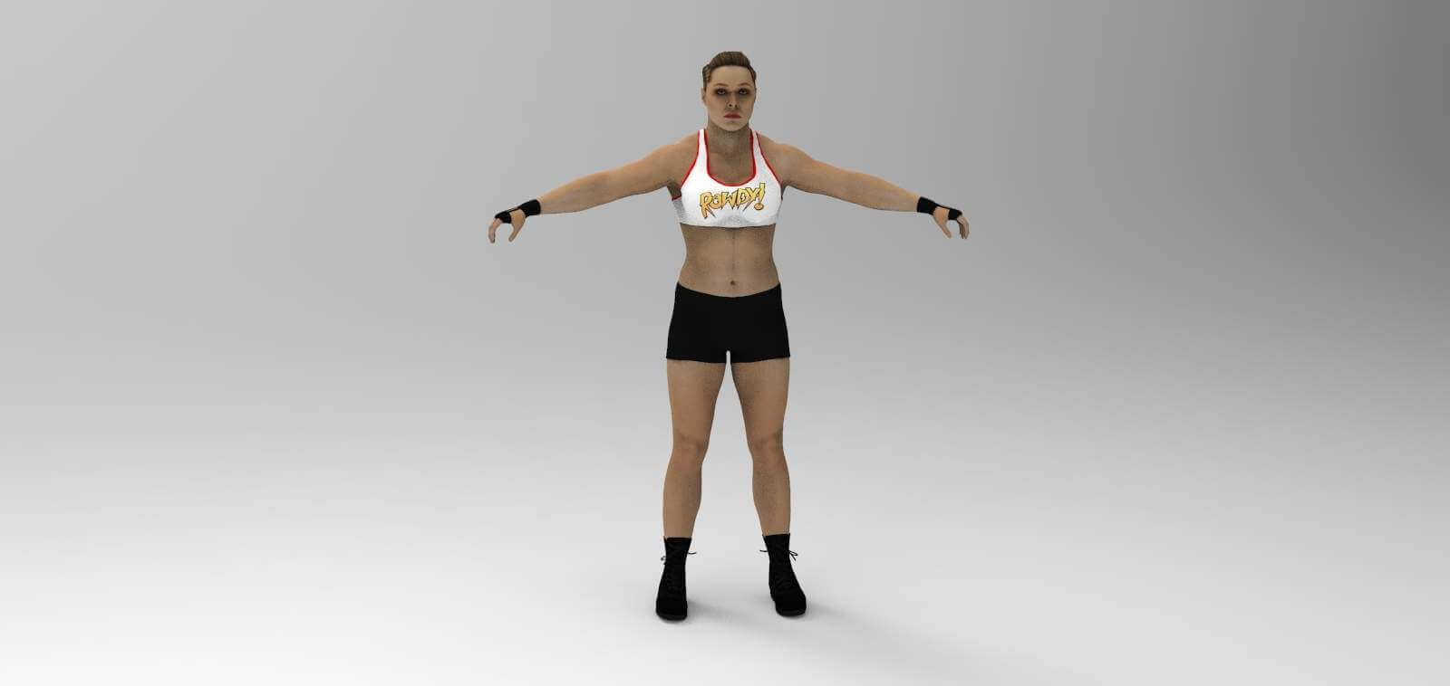 WWE Ronda Rousey - Free 3D Model by LykoModels