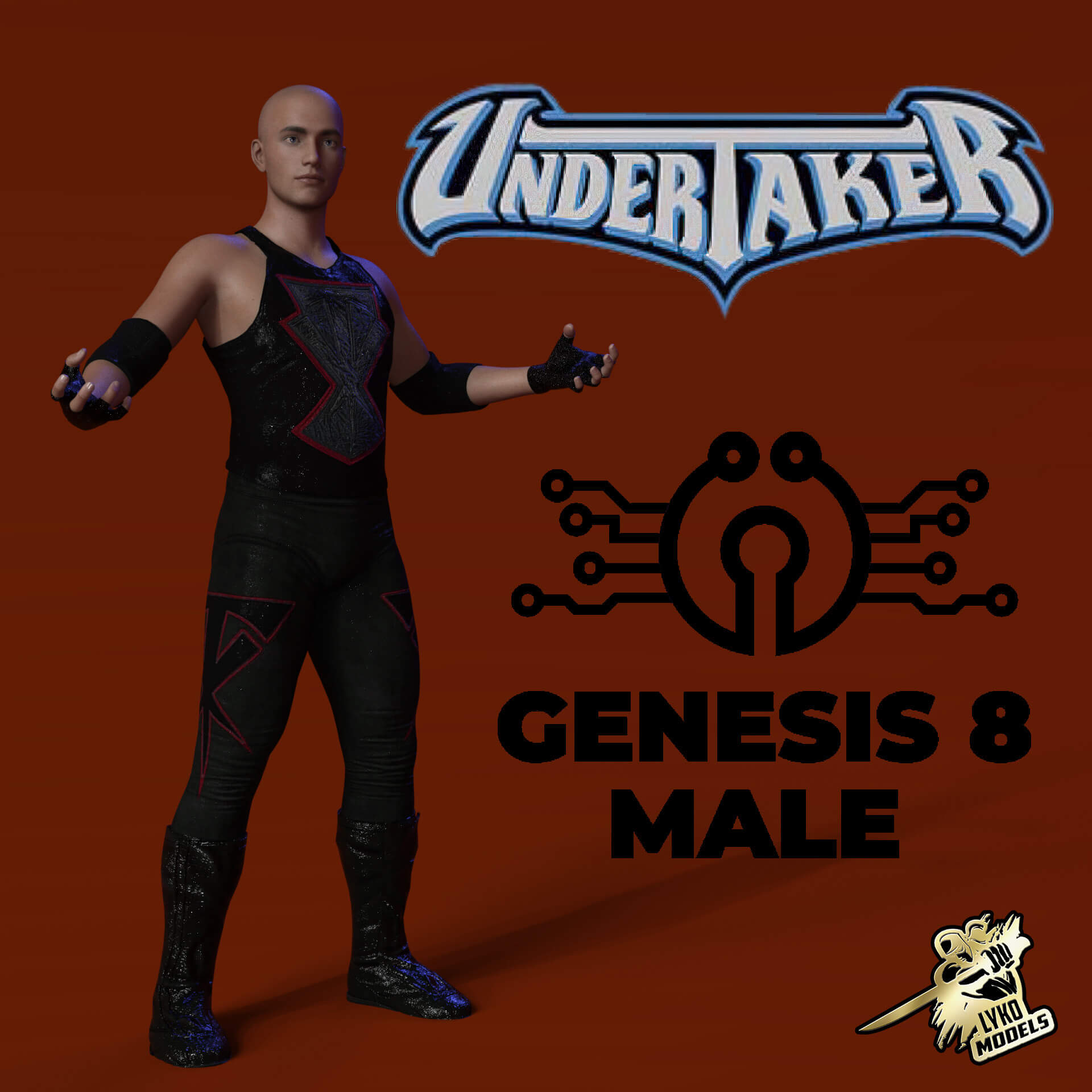 WWE Undertaker Ministry Outfit for Genesis 8 Male - Daz Content by ...
