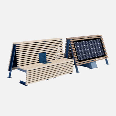 Flash Solar Bench - 3D Model by lyskanych