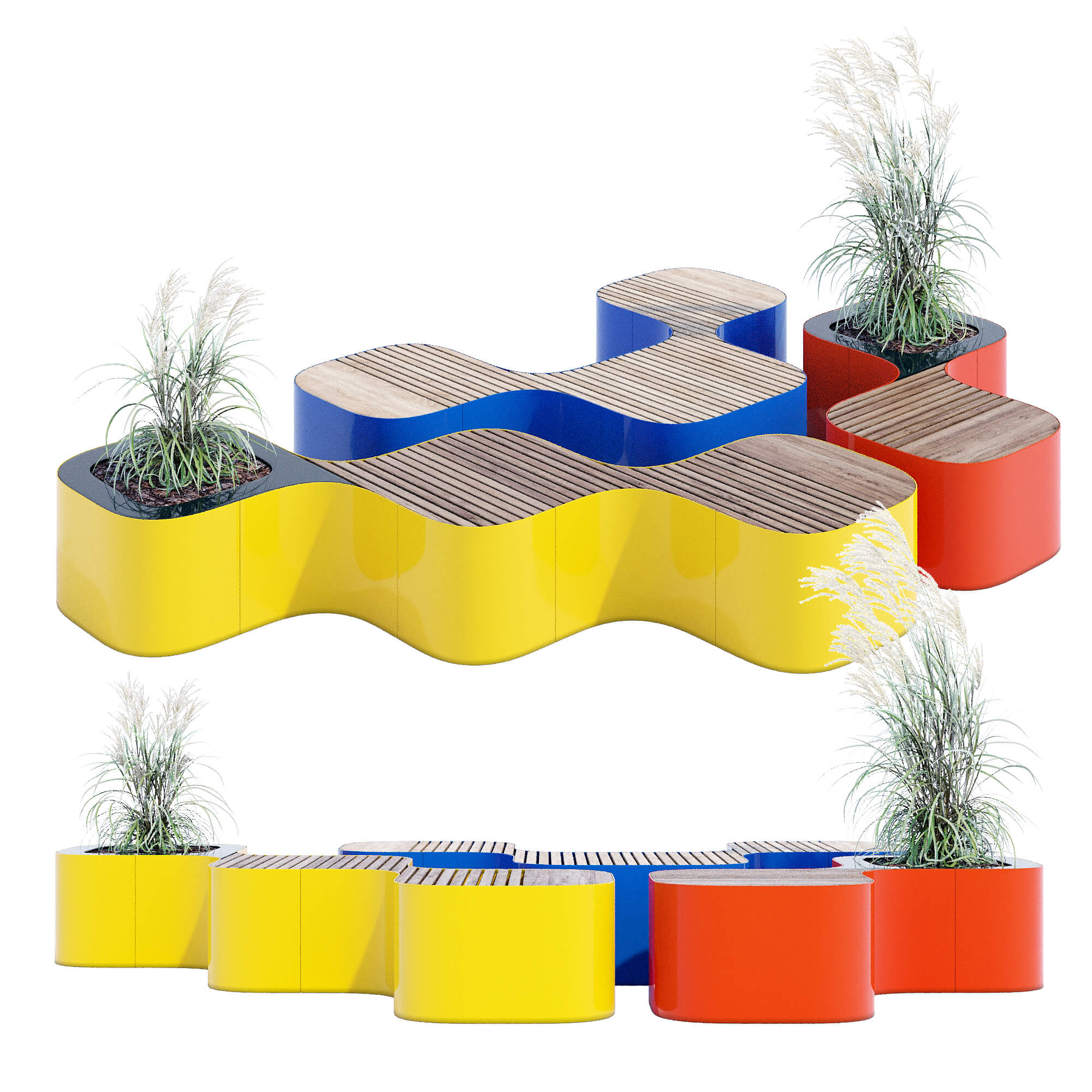 Panca Pinch a 2 Moduli - 3D Model by lyskanych