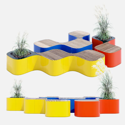 Panca Pinch a 2 Moduli - 3D Model by lyskanych