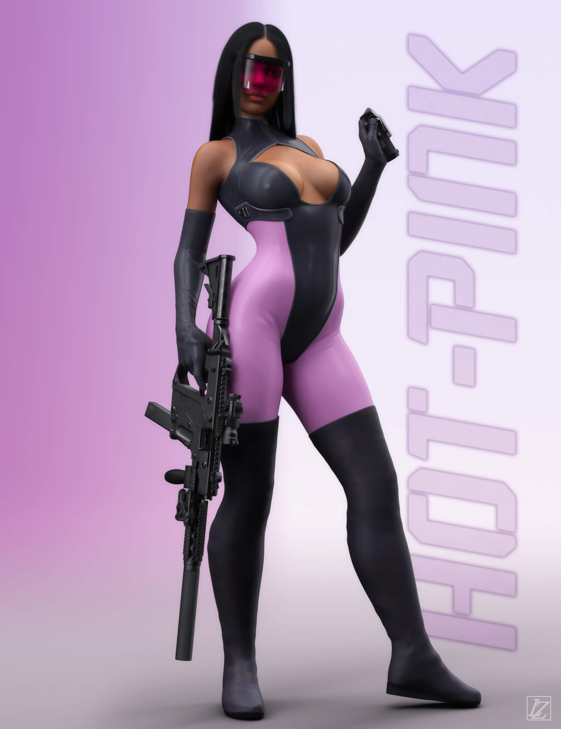 Hot Pink 3d Render Renderhub Gallery 