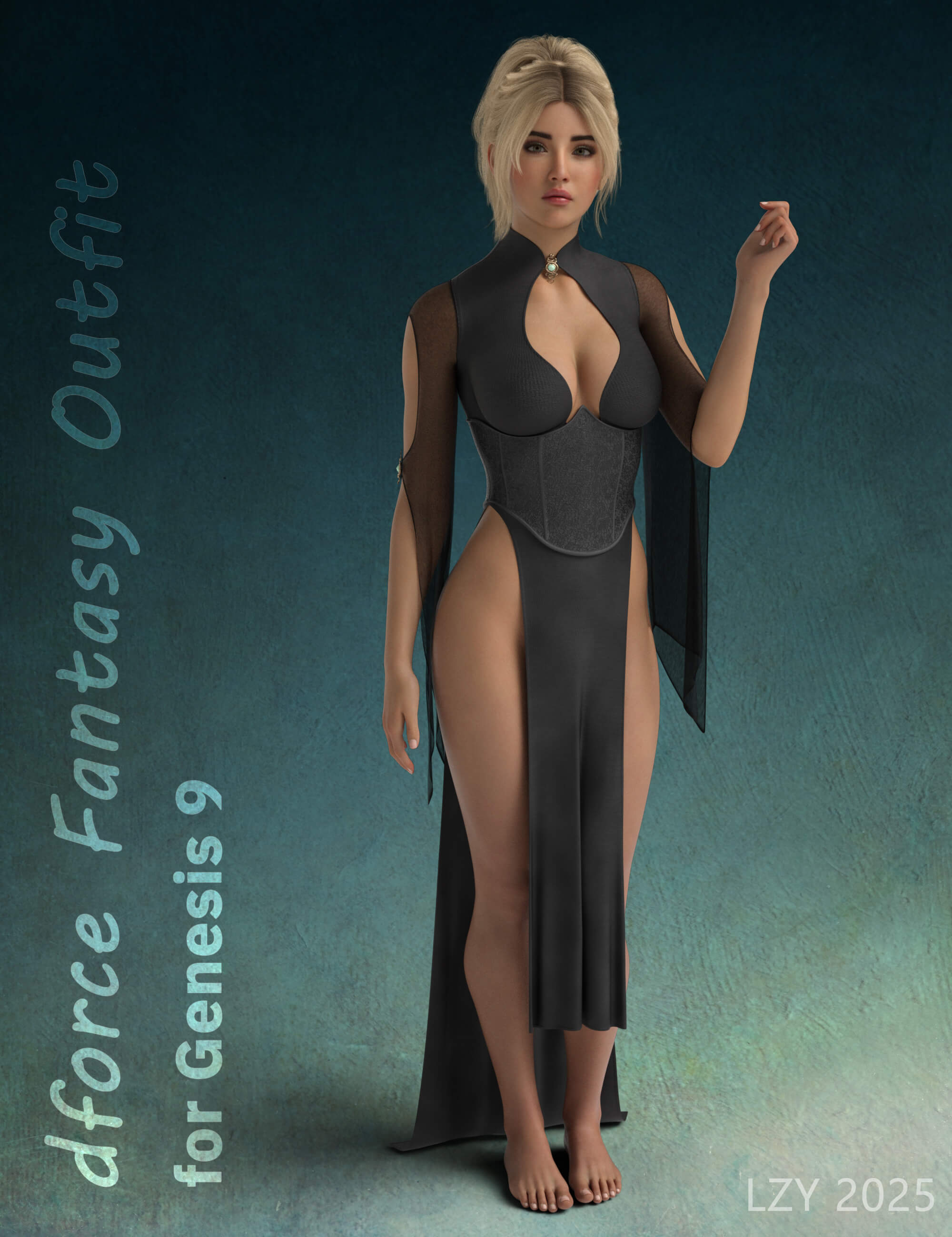 Lzy dForce Fantasy Outfit for Genesis 9 - Daz Content by LZY