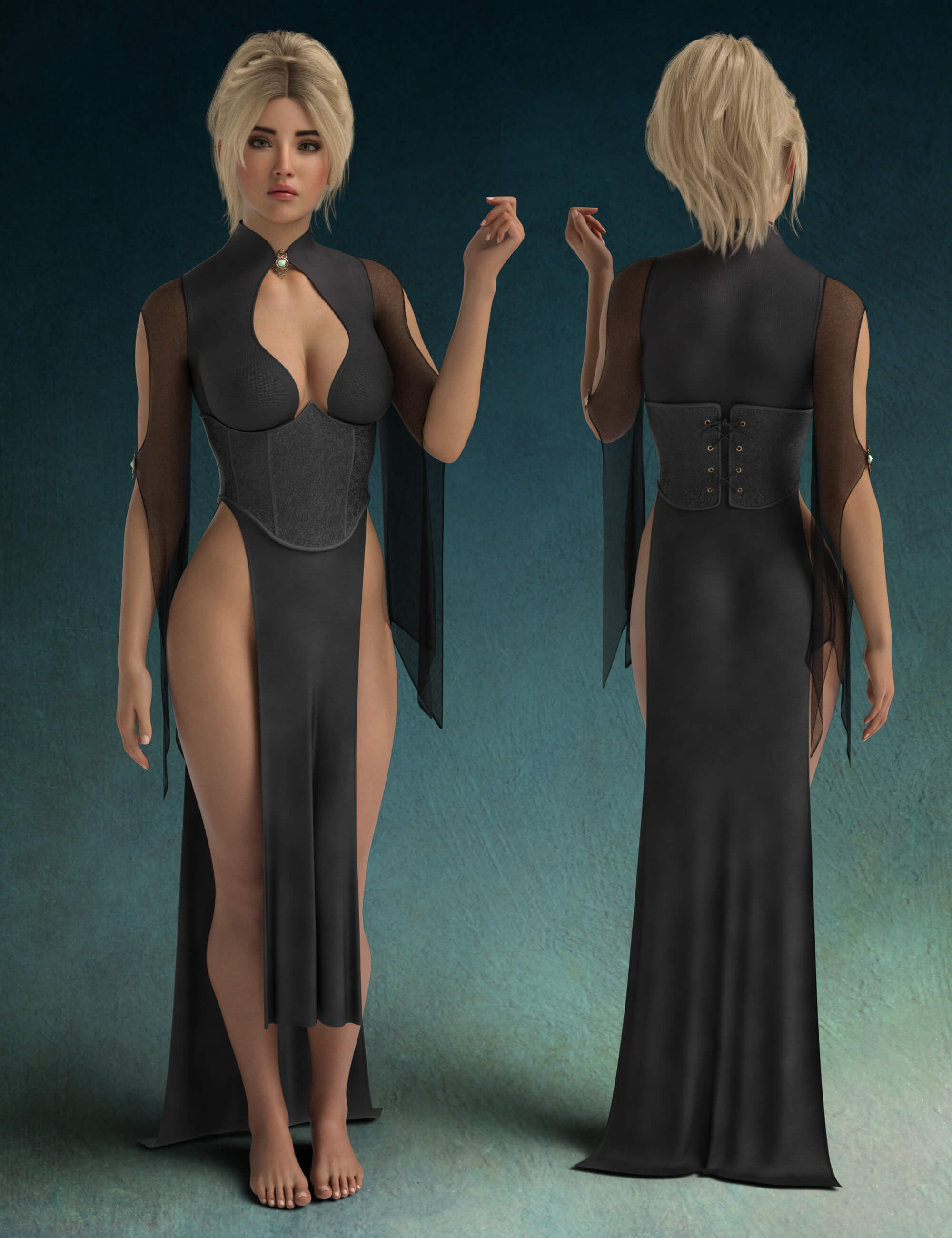 Lzy dForce Fantasy Outfit for Genesis 9 - Daz Content by LZY