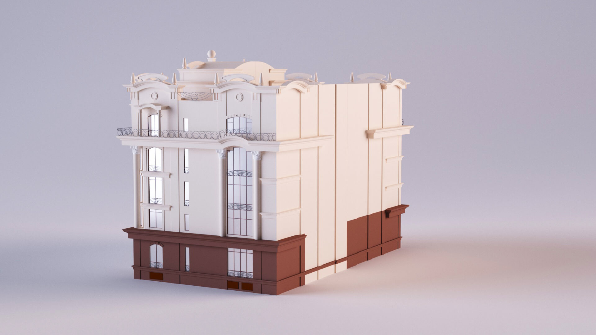 Classic Building - 3D Model by m-sali