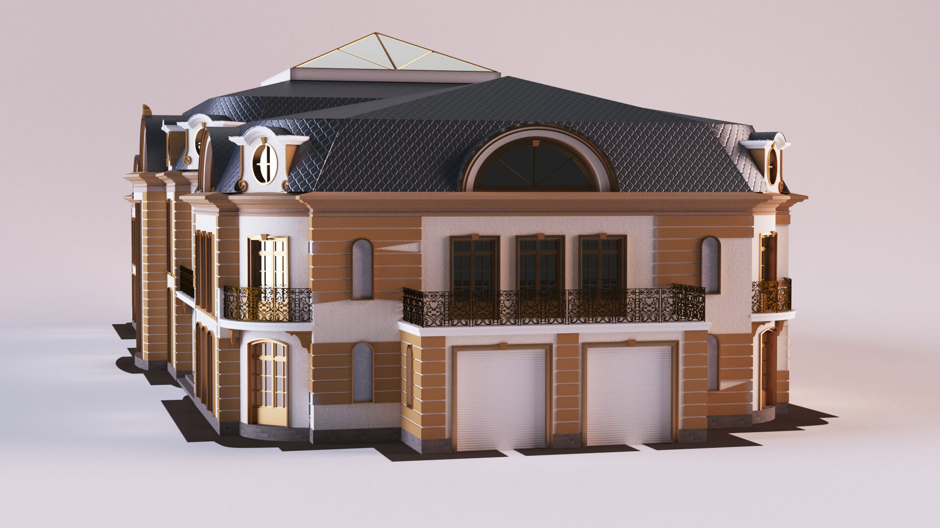 Neoclassical Building - 3D Model by m-sali