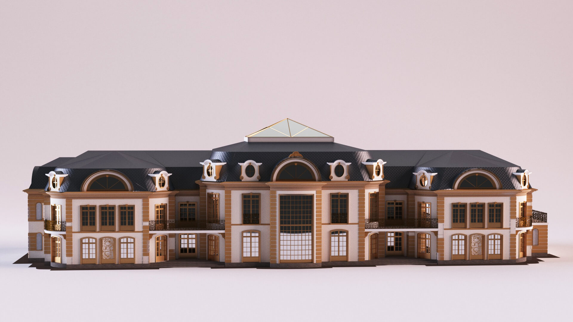 Neoclassical Building - 3D Model by m-sali