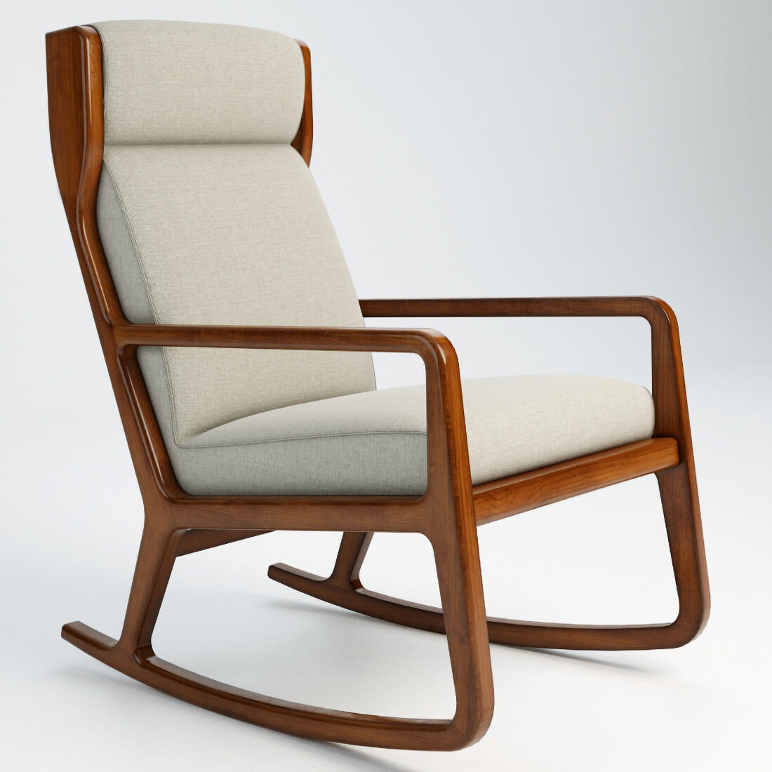Rocking Chair - 3D Model by m-sali