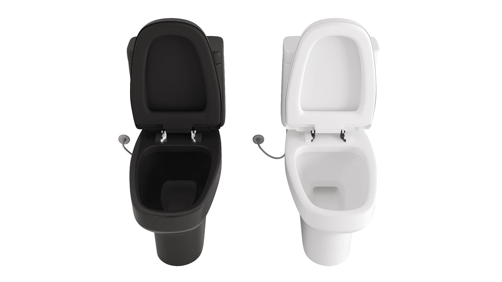 Modern Toilet Set with Two Color Variants - 3D Model by M12CG