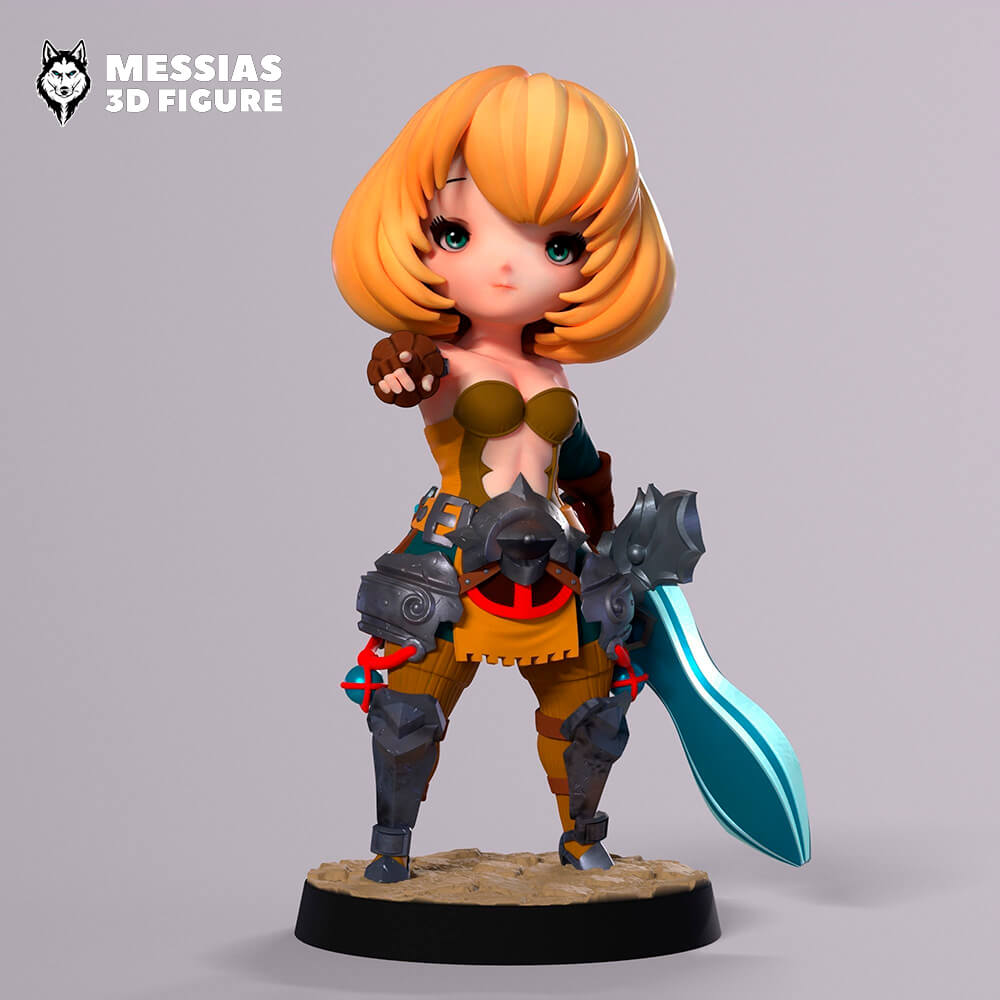 Boss Girls Chibi - 3D Print Model by M2SO