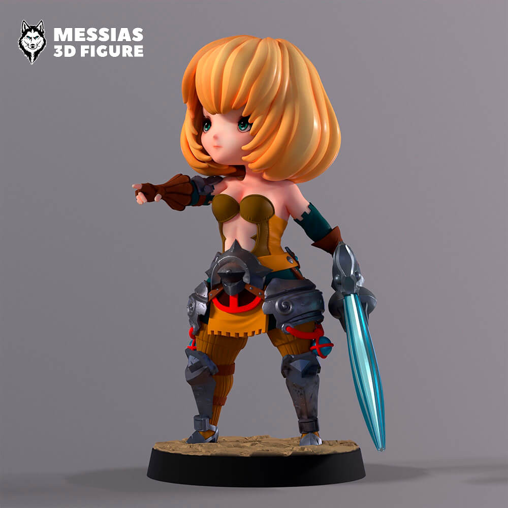 Boss Girls Chibi - 3D Print Model by M2SO
