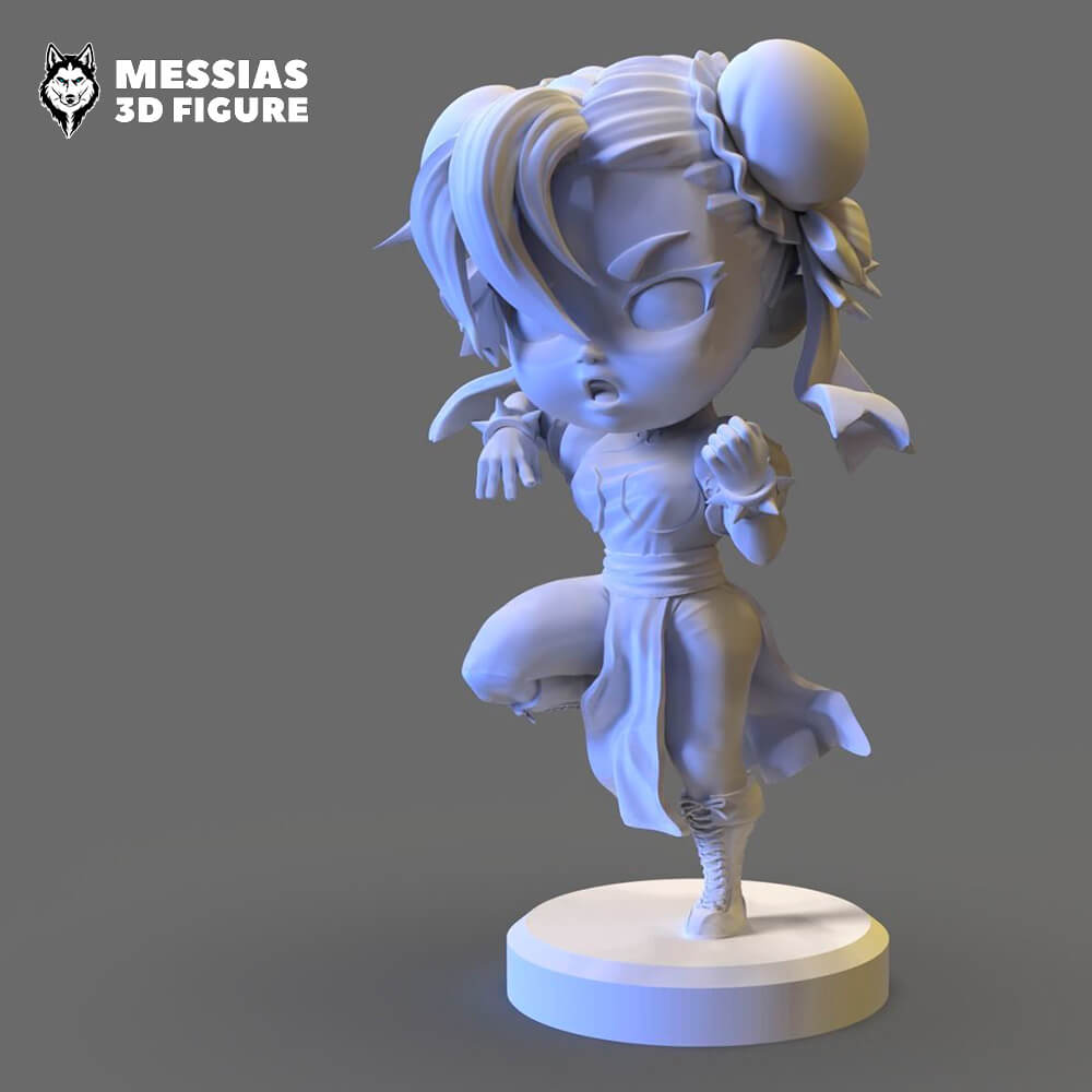 Chun Li Chibi - 3D Print Model by M2SO