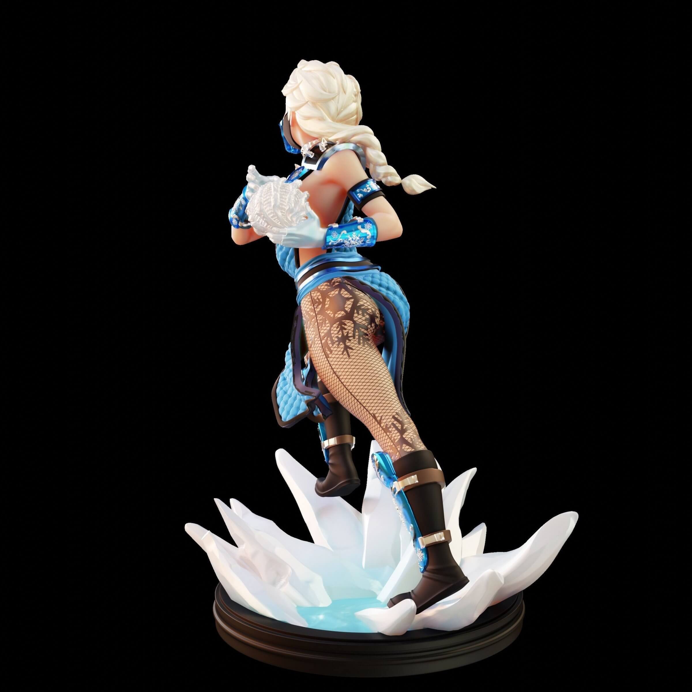 Elsa Sub-Zero Fan Art 3D Model by M2SO