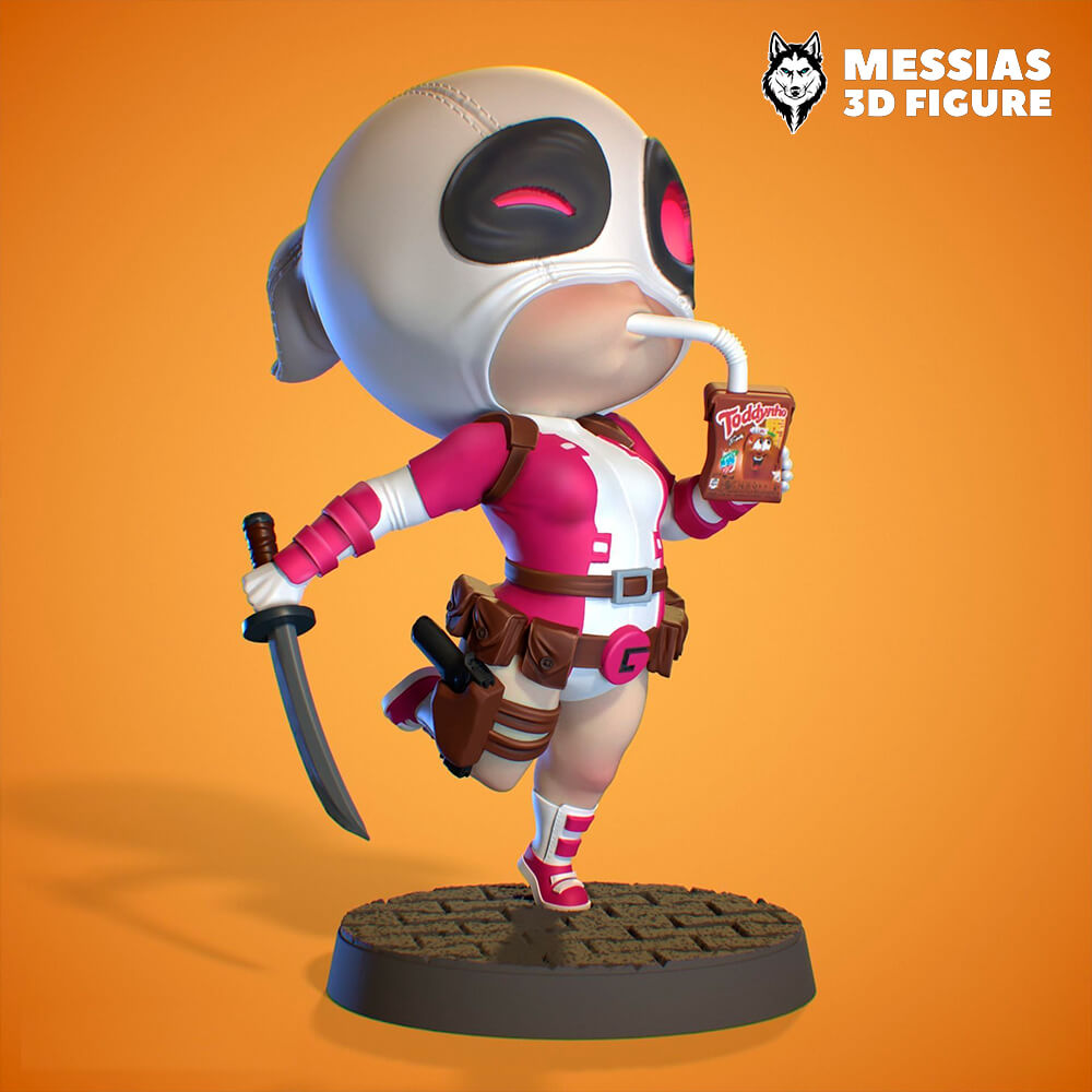 Gwenpool 3D Chibi by M2SO