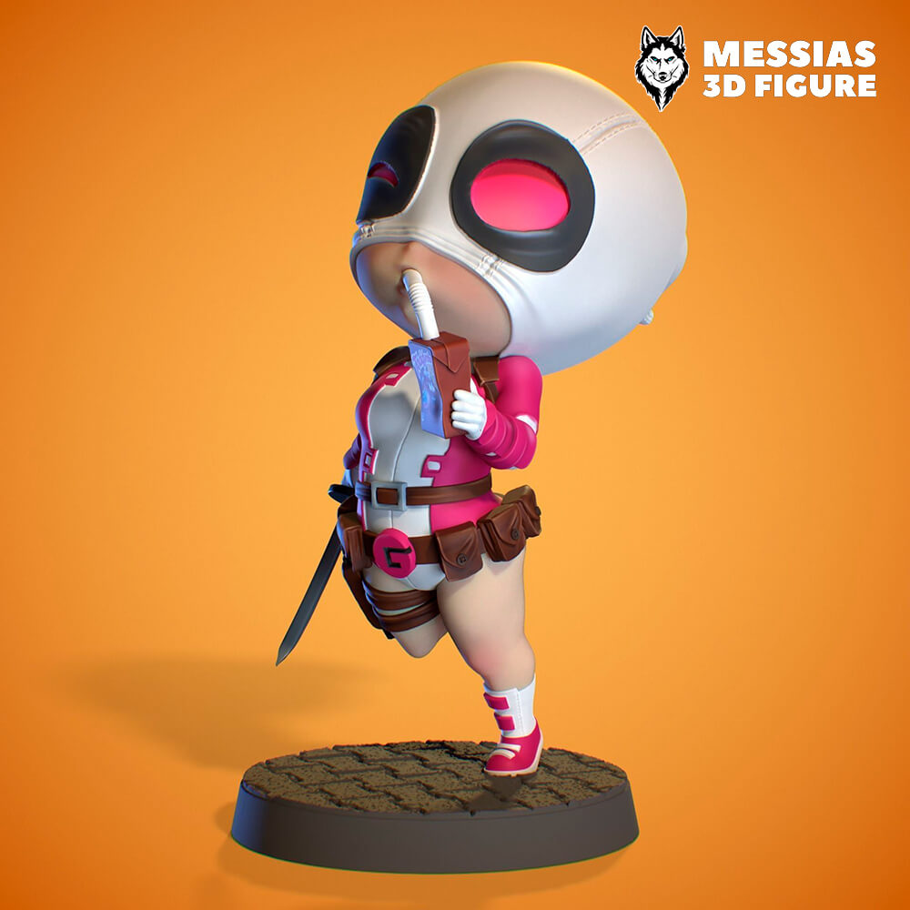 Gwenpool 3D Chibi by M2SO