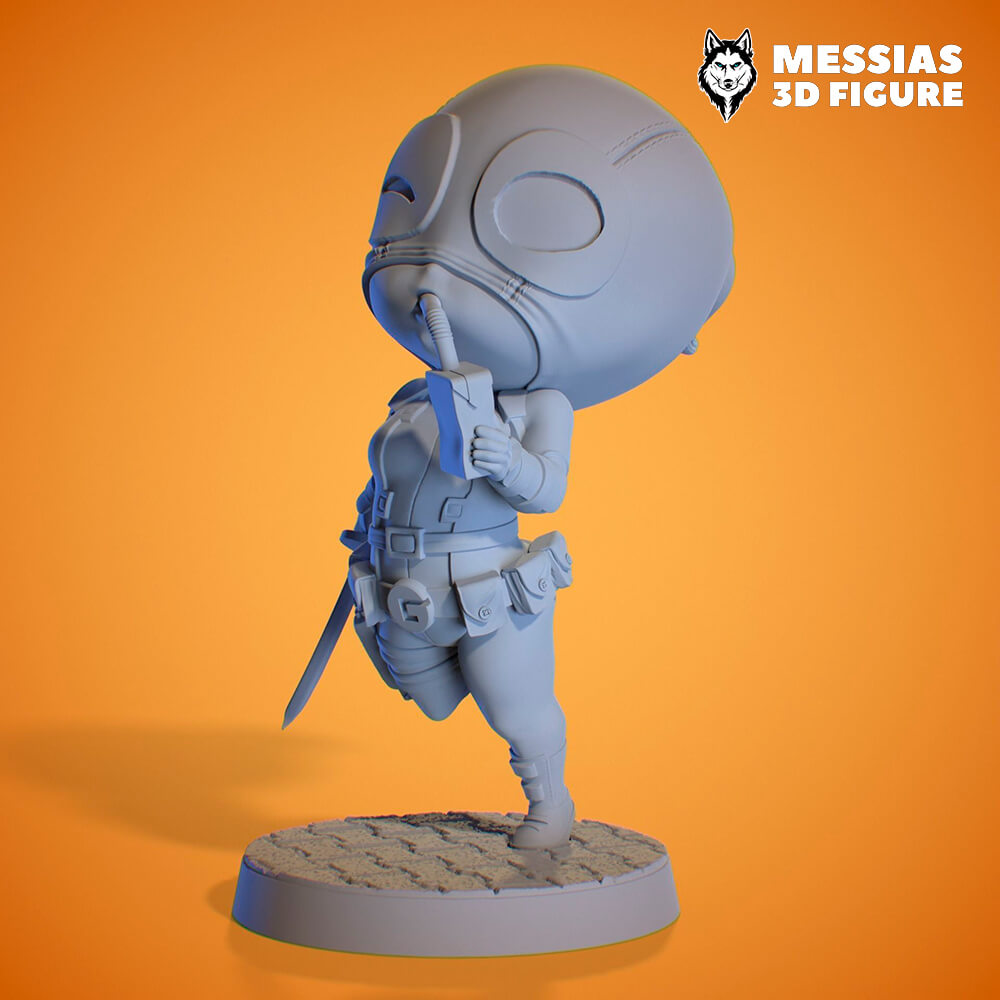 Gwenpool 3D Chibi by M2SO