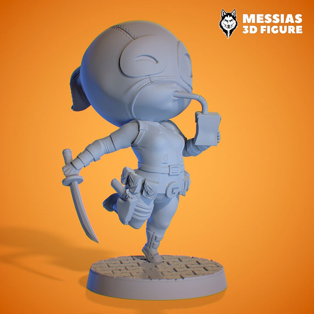 Gwenpool 3D Chibi by M2SO