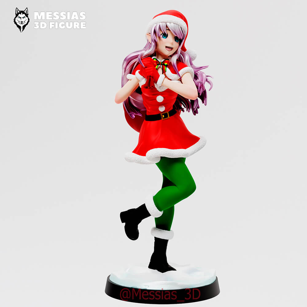 Merry Christmas Girl 3D Chibi by M2SO