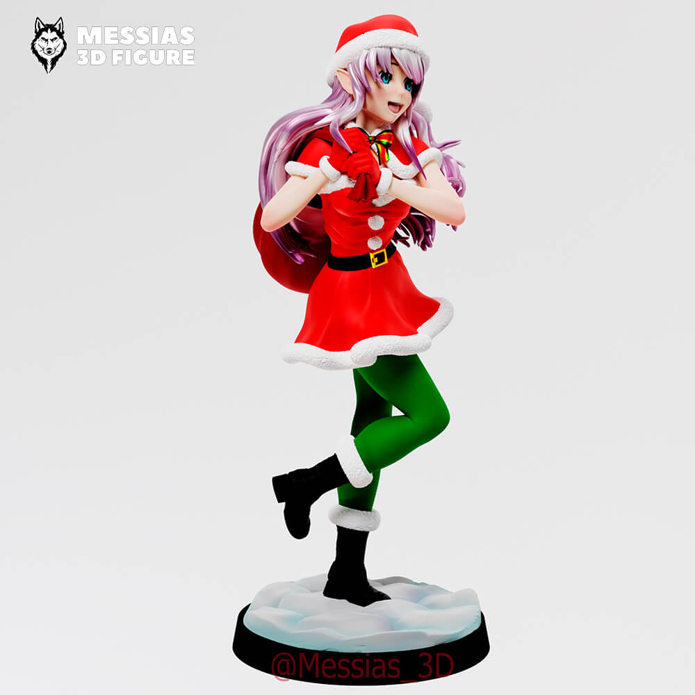 Merry Christmas Girl 3D Chibi by M2SO