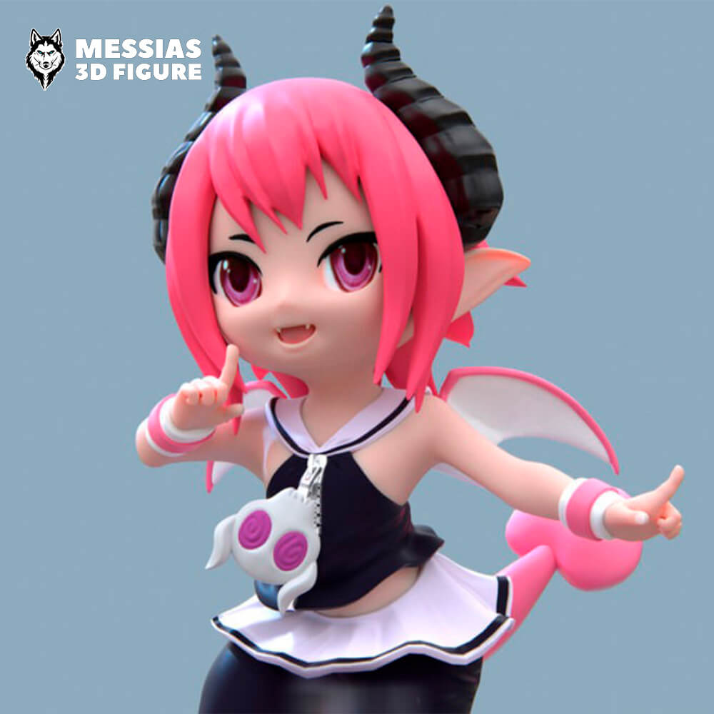 Raspberyl Disgaea Chibi - Free 3D Model by M2SO