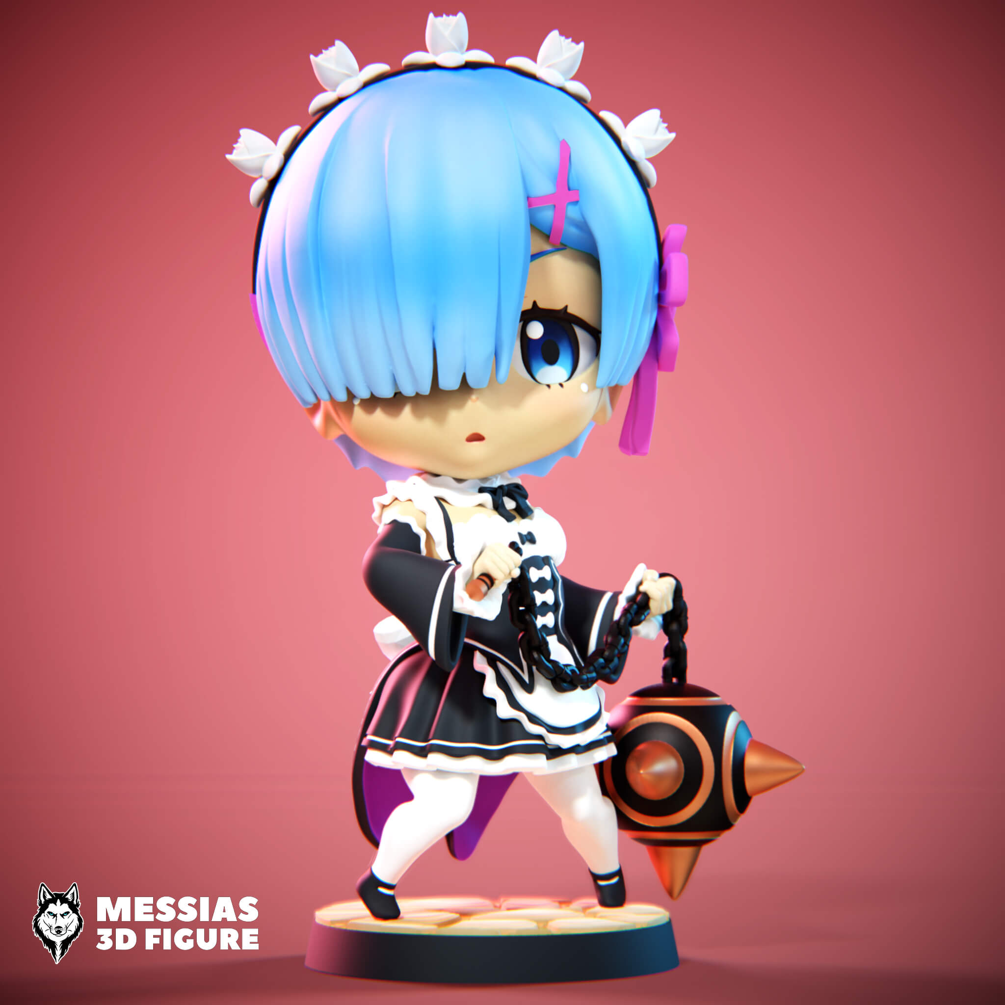Chibi Rem Zero - 3D Model by M2SO