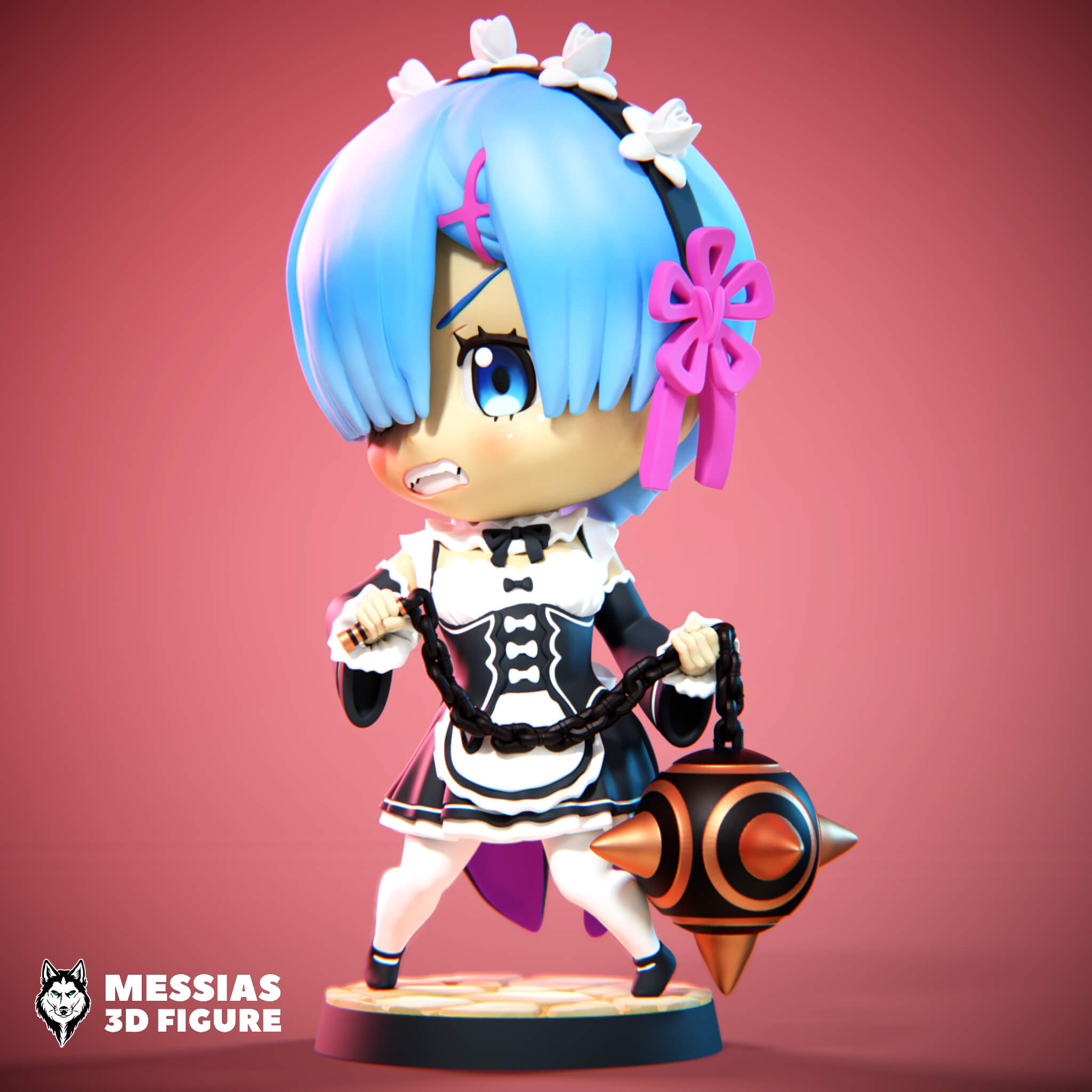 Chibi Rem Zero - 3D Model by M2SO