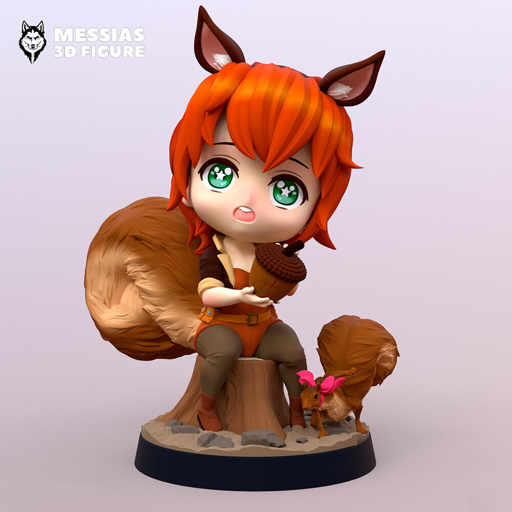 Squirrel Girl Chibi - 3D Model by M2SO