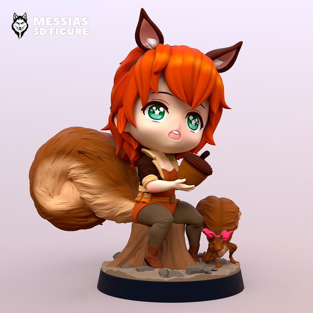 Squirrel Girl Chibi - 3D Model by M2SO