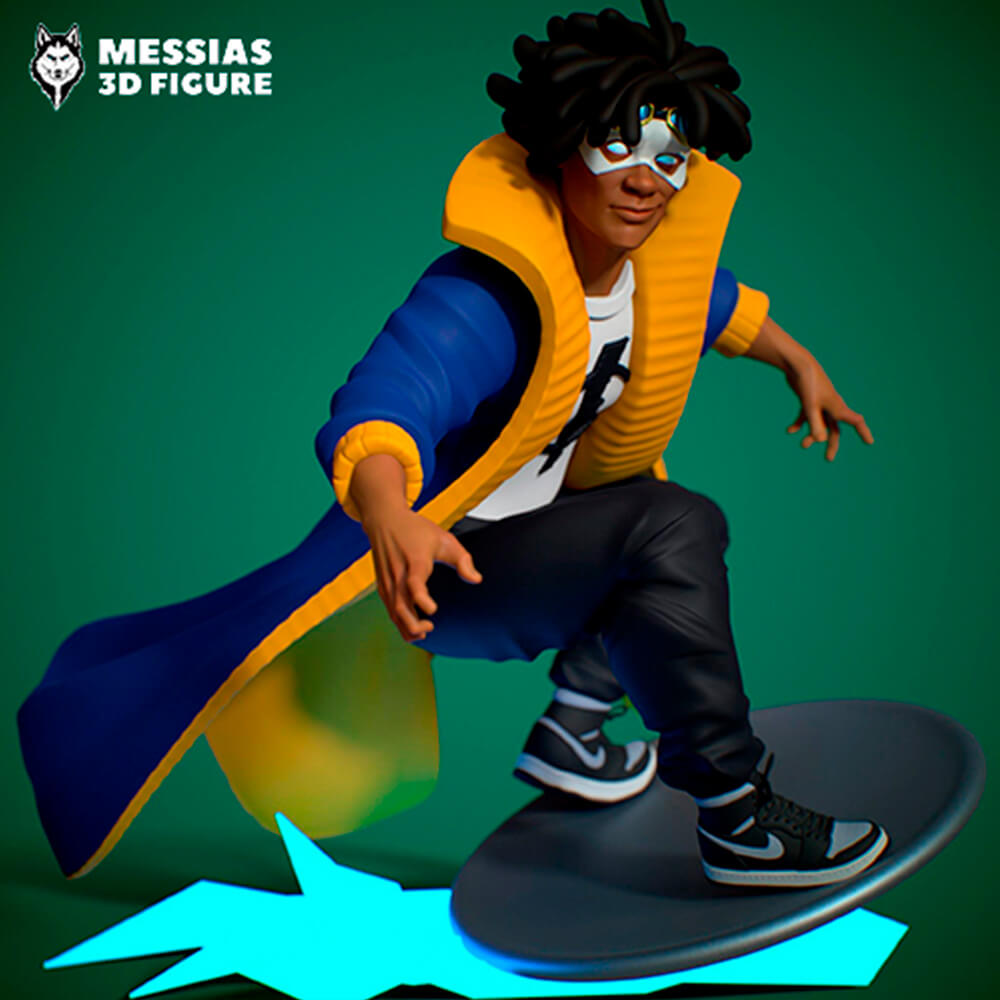 Static Shock Figure - 3D Model by M2SO