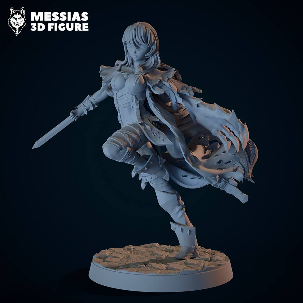 Velvet Crowe Figure 3D Print Model by M2SO