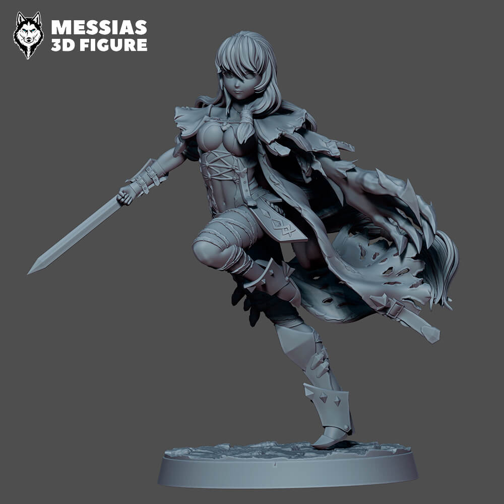 Velvet Crowe Figure 3D Print Model by M2SO