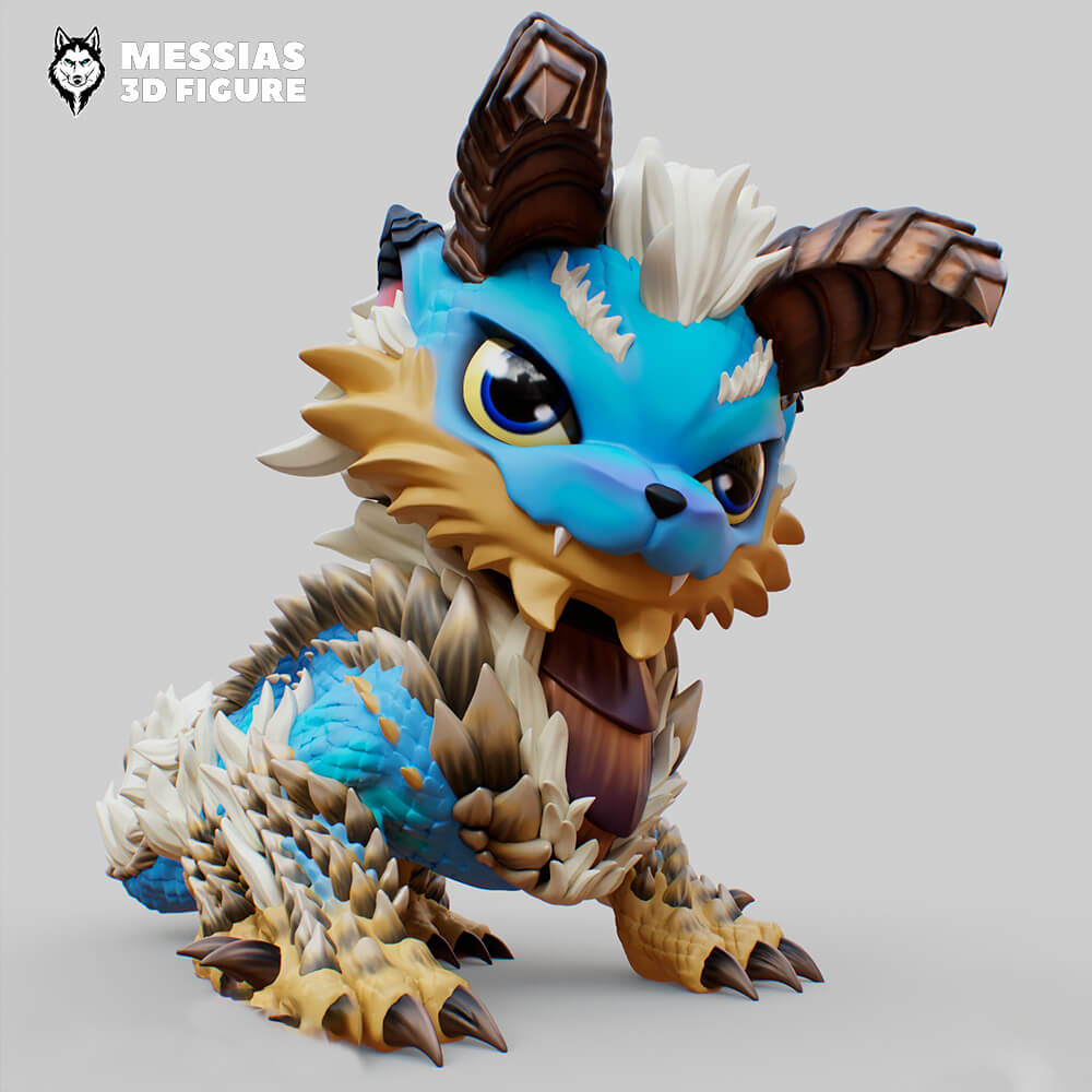 Zinogre 3D Chibi by M2SO