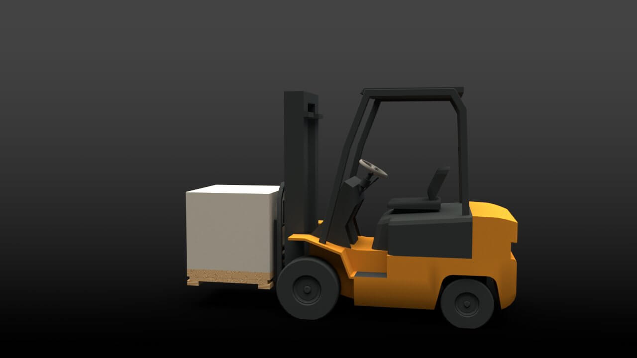 Forklift - 3D Model by m4rios