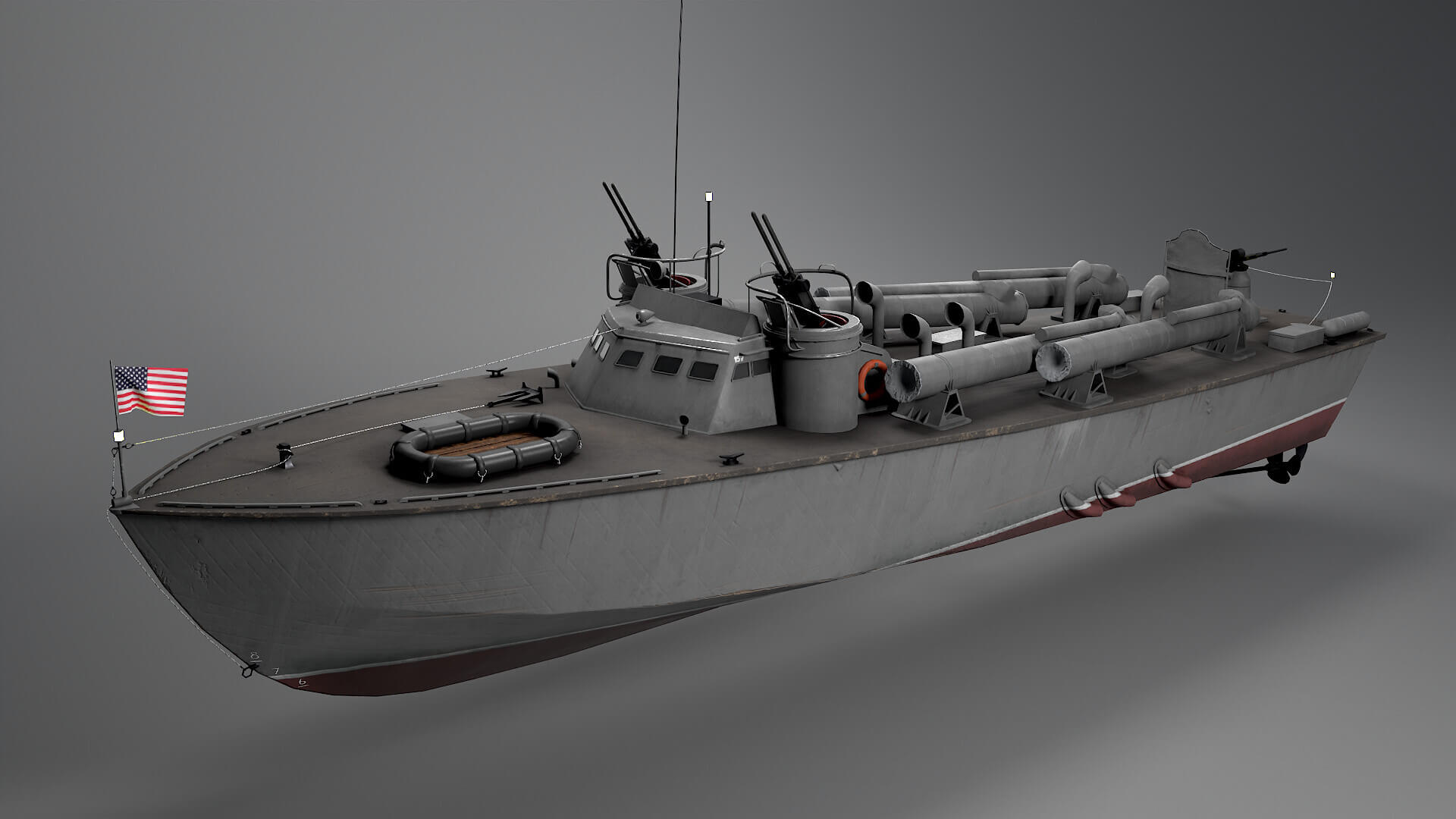 Higgins PT-71 Patrol Torpedo 3D Model by m4rios